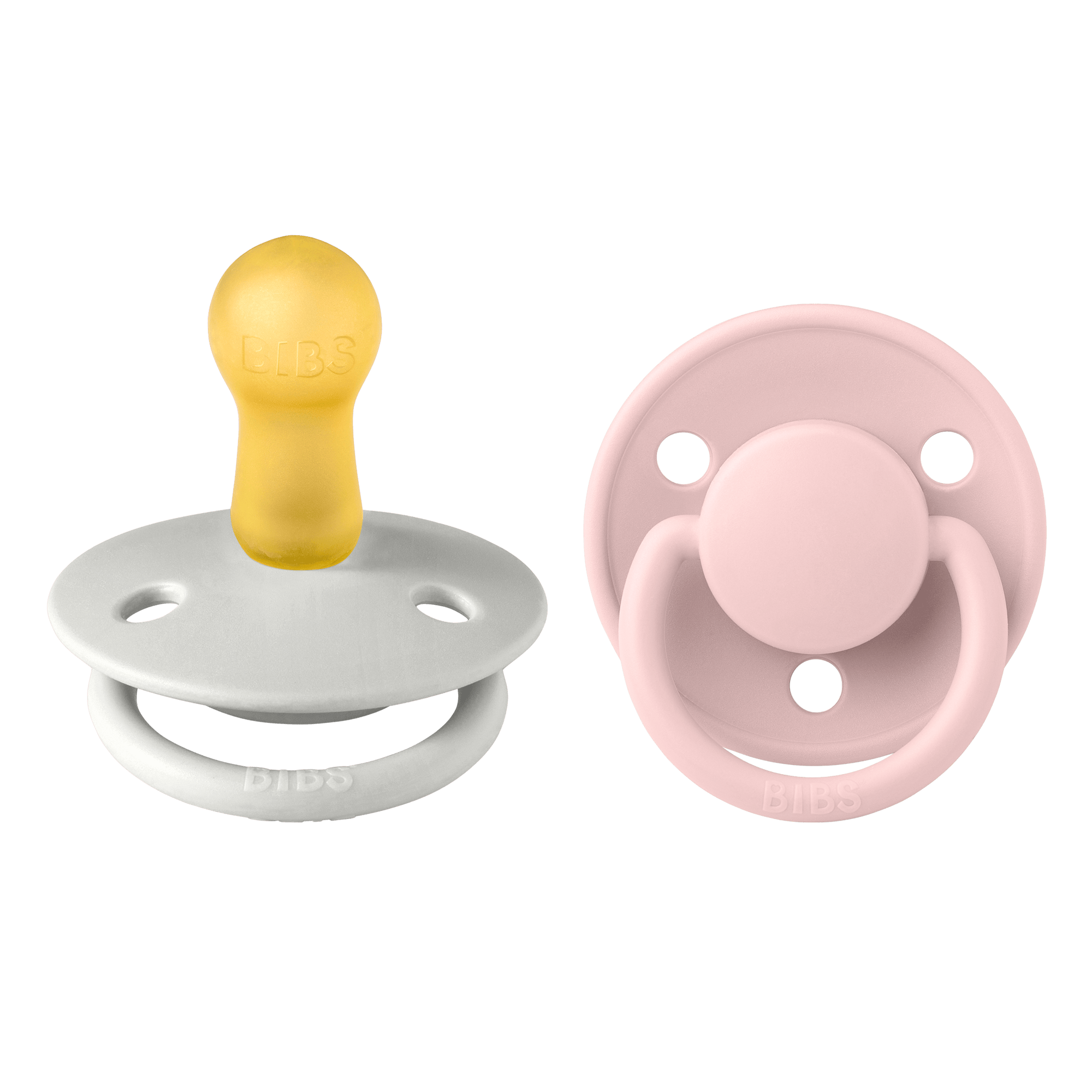 BIBS De Lux 2 Pack Latex Size 2 Haze/Blossom 2 pcs - £5.99