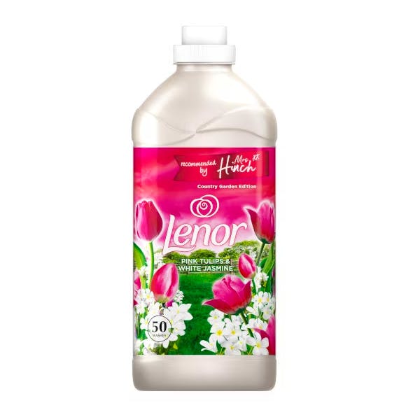Lenor Fabric Conditioner 50 Washes Pink Tulips & White Jasmine 1750 ml ...