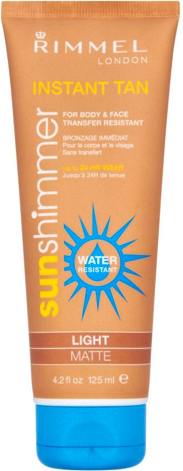 Rimmel Sunshimmer Instant Tan Water Resistant Light Matte 125 ml - 3.99 ...