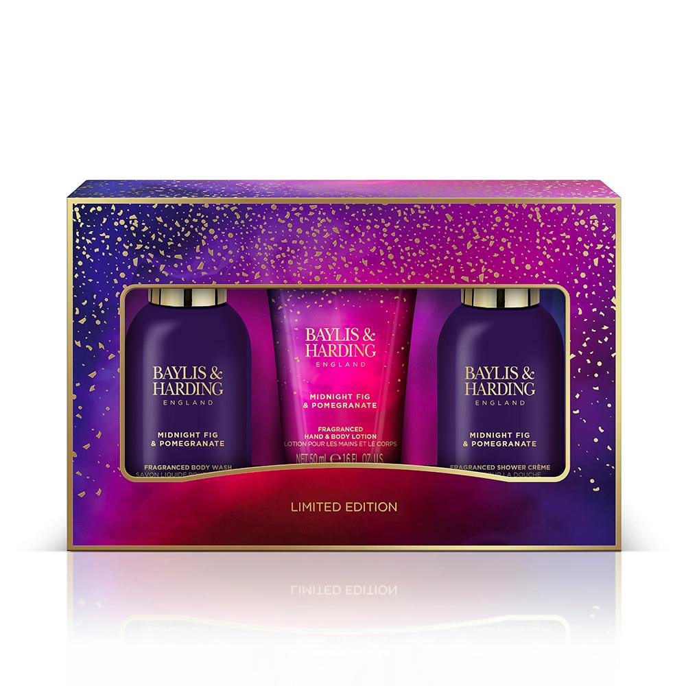 Baylis & Harding Midnight Fig & Pommegranate Mini Treats Gift Set 2 x 100 ml + 50 ml - £7.75