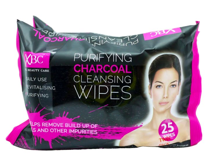 XHC Charcoal Oil Facial Wipes 2 x 25 pcs - £2.45