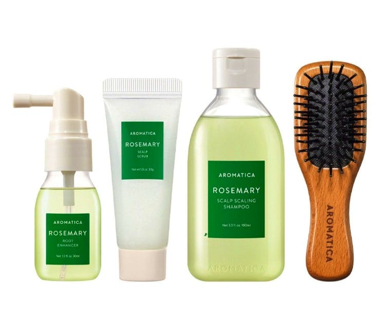 Aromatica Rosemary Scalp Trial Kit 30 ml + 30 g + 100 ml + 1 pcs - £22.75