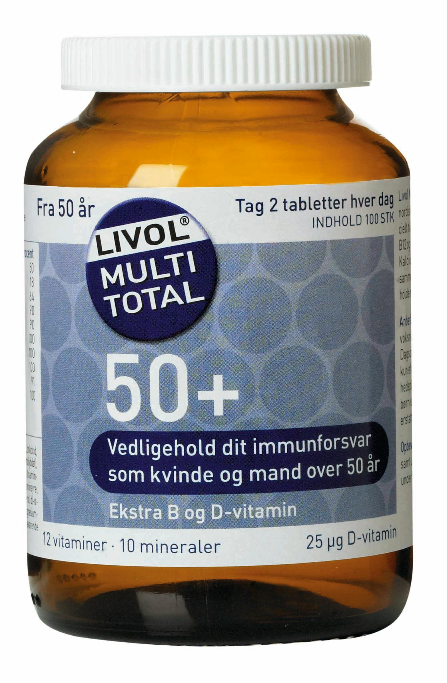 Livol Multi Total 50+ 100 stk - 49.95 kr