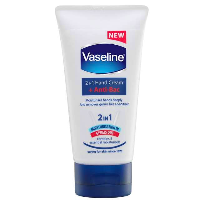Vaseline 2 in 1 Anti Bacterial Hand Cream 75 ml - 19.95 kr
