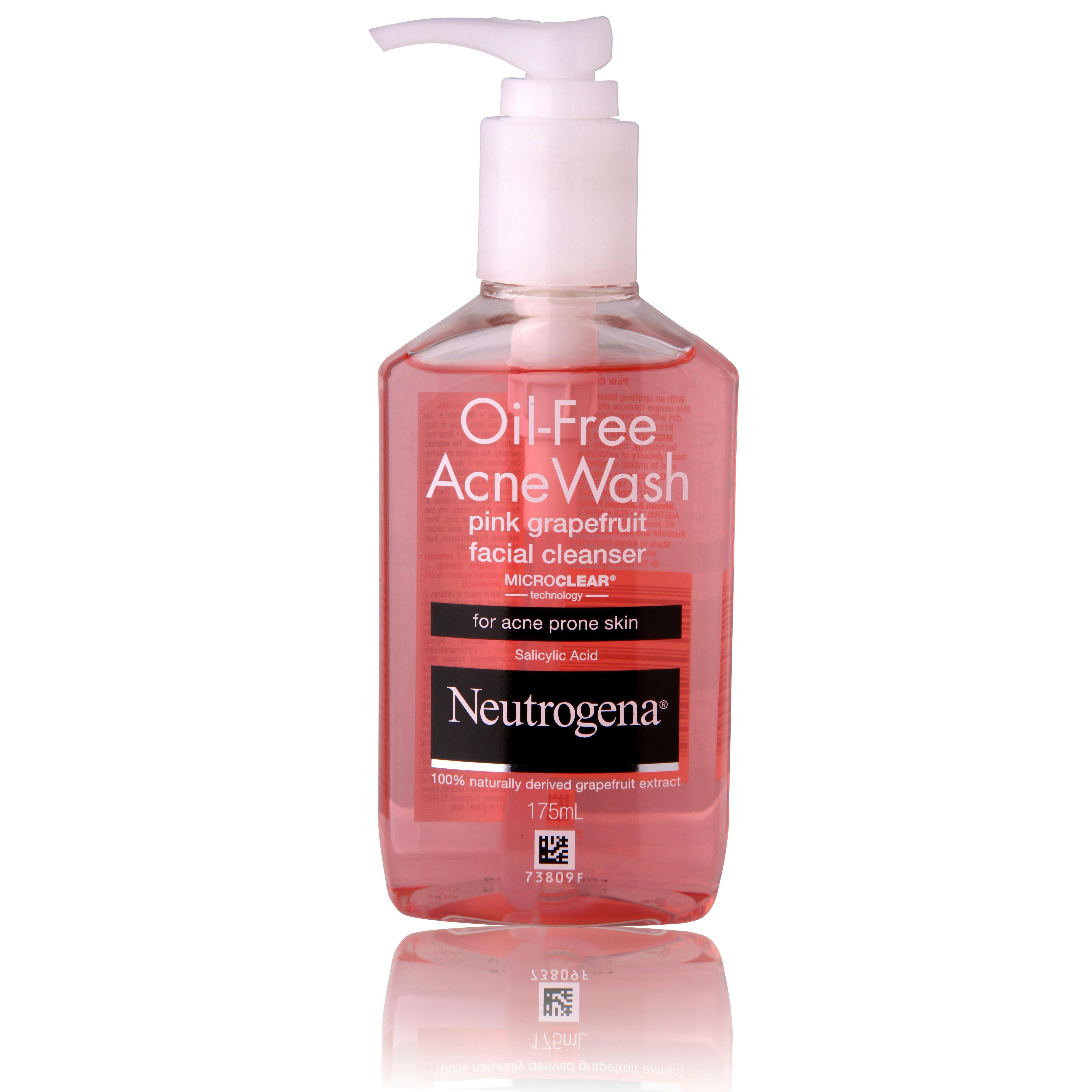Neutrogena Pink Grapefruit Oil Free Acne Wash Cleanser 175 ml - 4.29 ...
