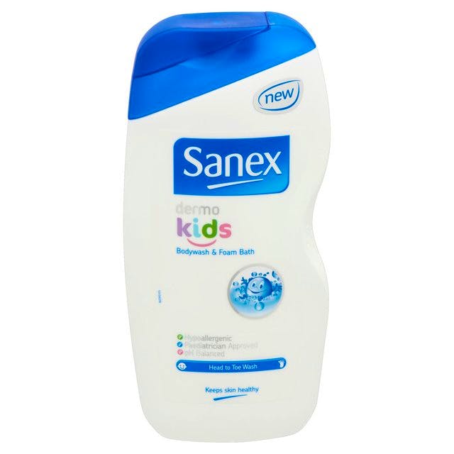 Sanex Dermo Kids Body Wash & Foam Bath 500 ml - 2.29 EUR - luxplus.nl