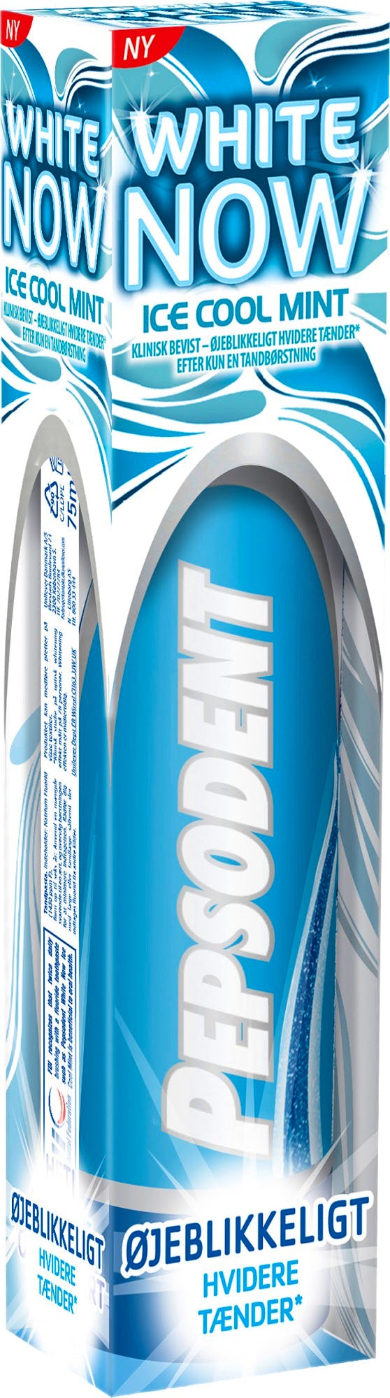 Pepsodent White Now Ice Cool Mint Toothpaste 75 ml - £2.79