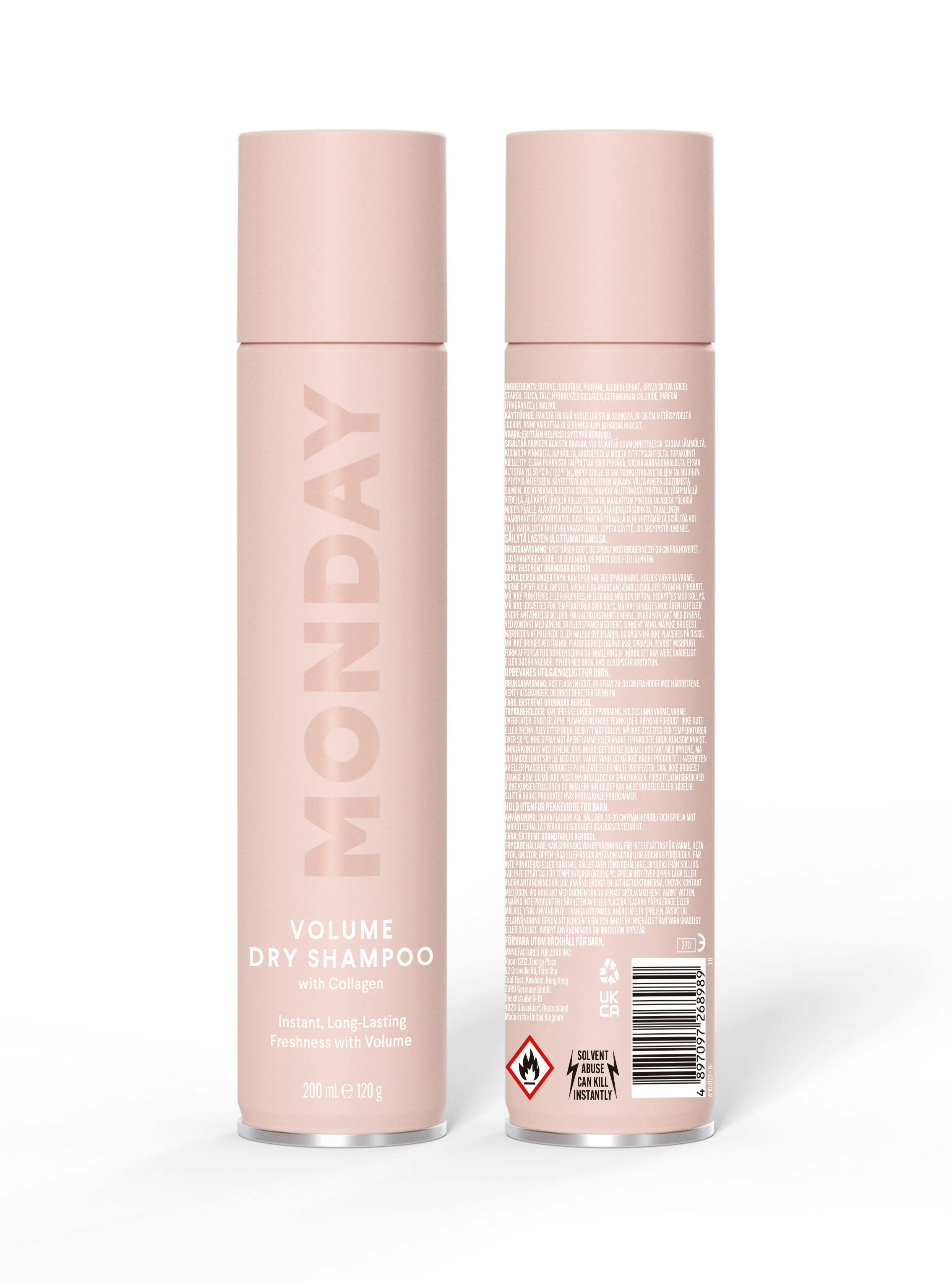 MONDAY Dry Shampoo Volume 200 ml - £5.75