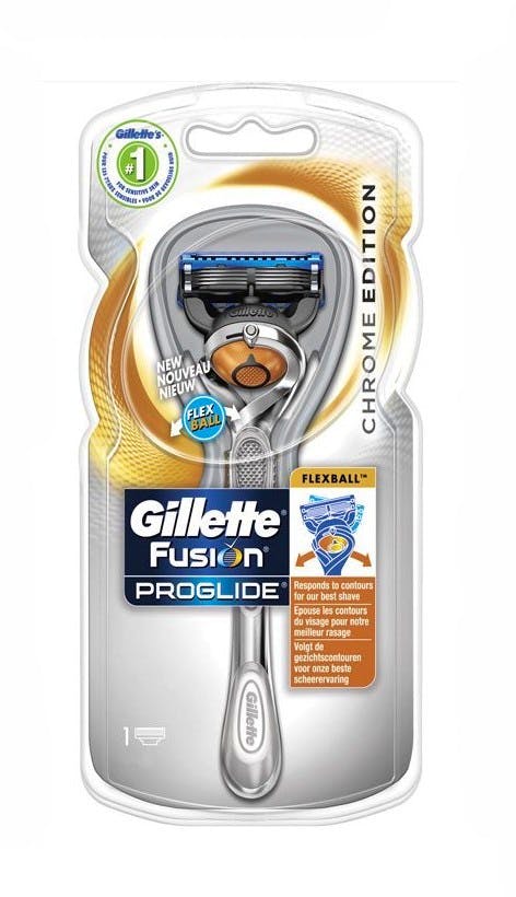 Gillette Fusion Proglide Flexball Razor Chrome 1 pcs + 1 pcs - £11.99