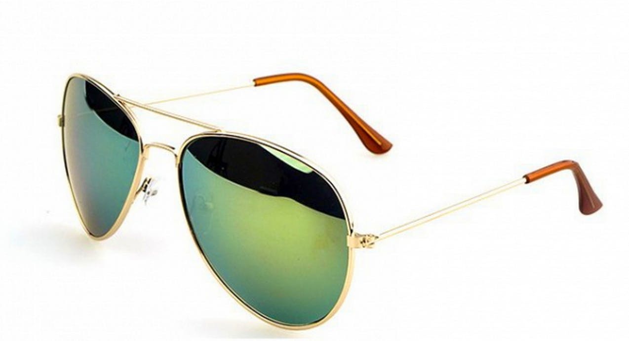 Pilot Solbriller med Guld Stel & Grønt Glas 1 stk - 49.95 kr