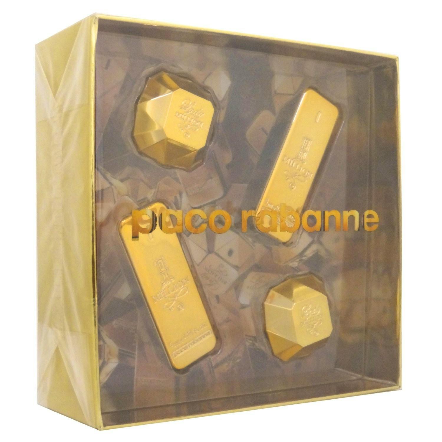 Paco Rabanne 1 Million & Lady Million Miniature Set 4 x 5 ml - 45.99 ...
