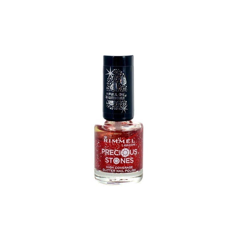 Rimmel Precious Stones Glitter Nail Polish 002 Ruby Crush 8 ml - 1.99 ...