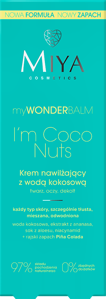 MIYA Cosmetics myWONDERBALM I'm Coco Nuts Moisturizing Cream with Coconut Water 75 ml - 49.95 kr