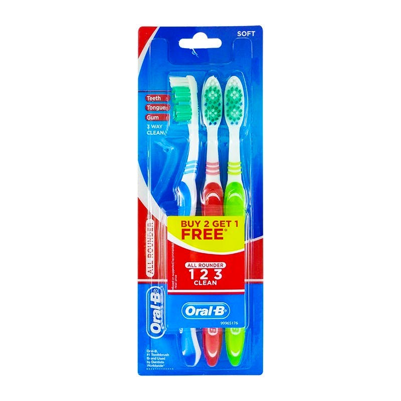 Oral-B All Around Clean Soft Toothbrush 3 Pack 3 Pack - £1.85