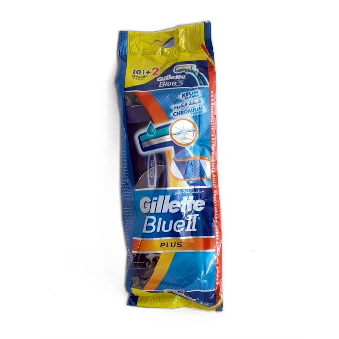 Gillette Blue II Plus Disposable Razors 10 st + 2 st - 2.99 EUR ...
