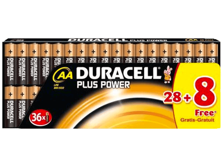 Duracell AA Plus Power 36 st - 14.99 EUR - luxplus.nl