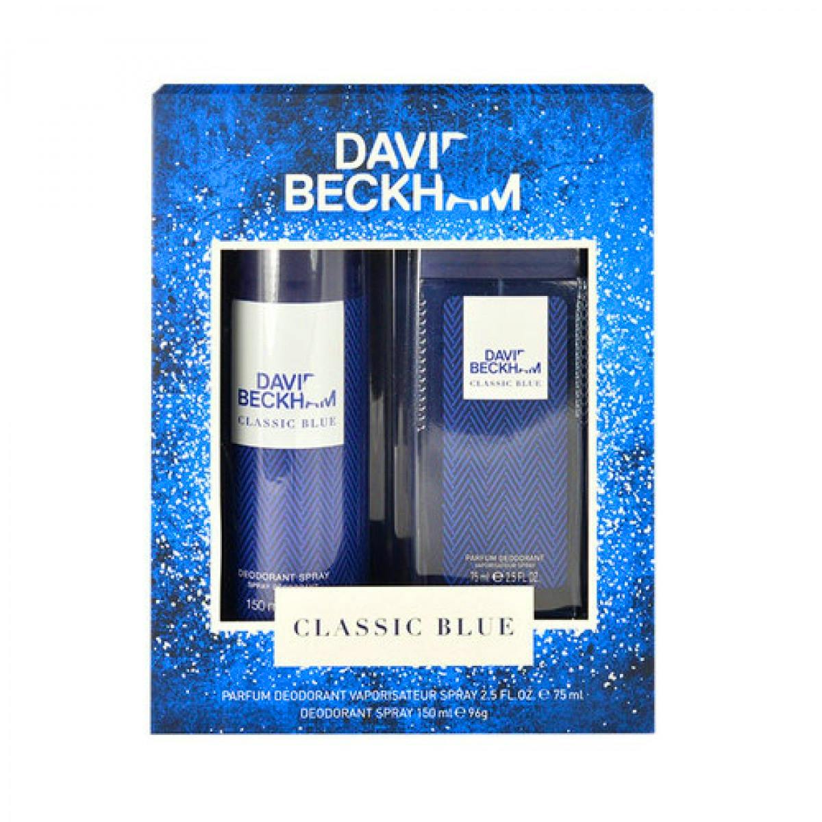David Beckham Classic Blue Deodorant Set 75 ml + 150 ml - 5.99 EUR ...