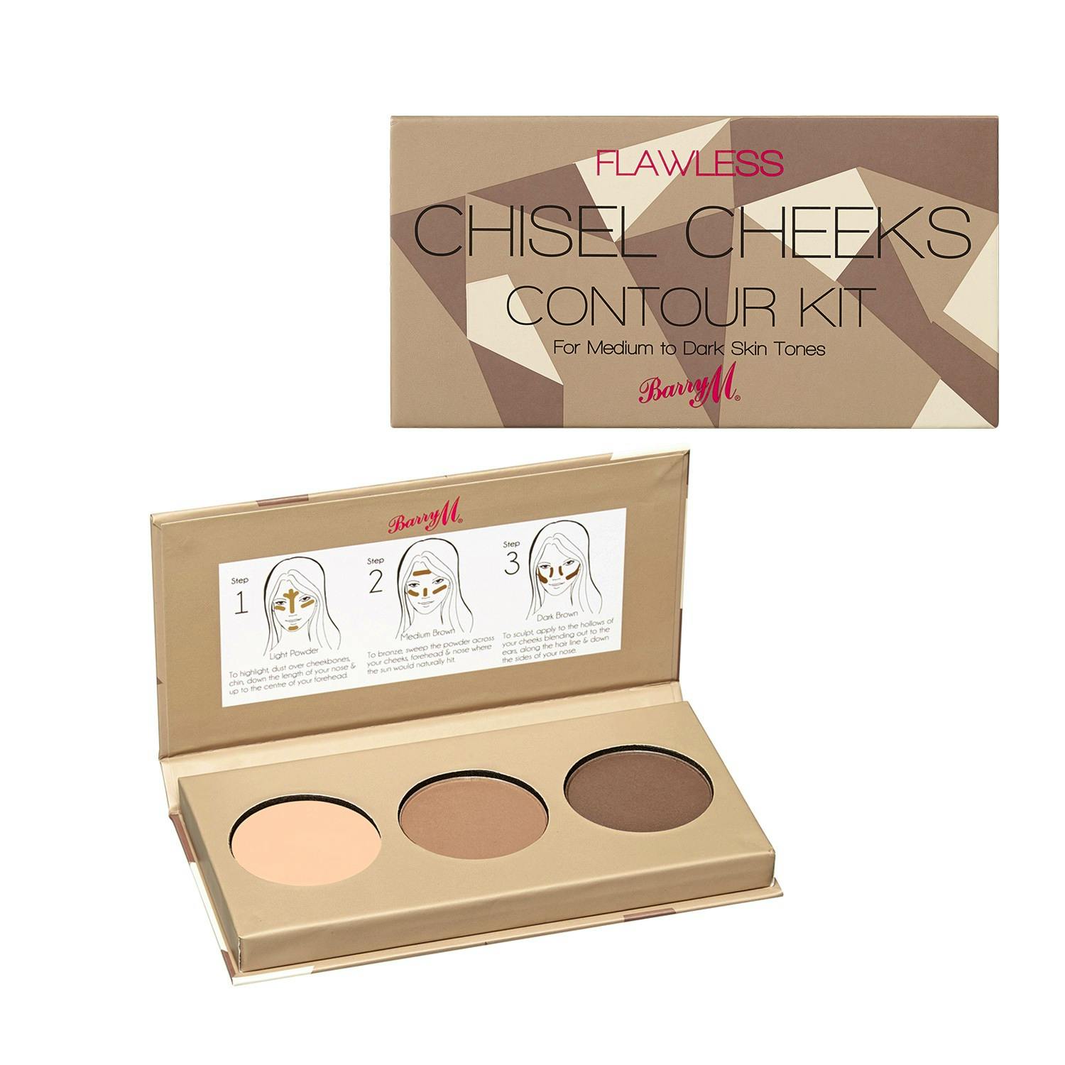 Barry M. Chisel Cheeks Contour Kit 02 Medium Dark 7.5 g - £4.99