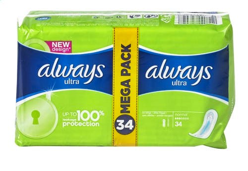 Always Ultra Normal Giga Pack 34 pcs - £2.99