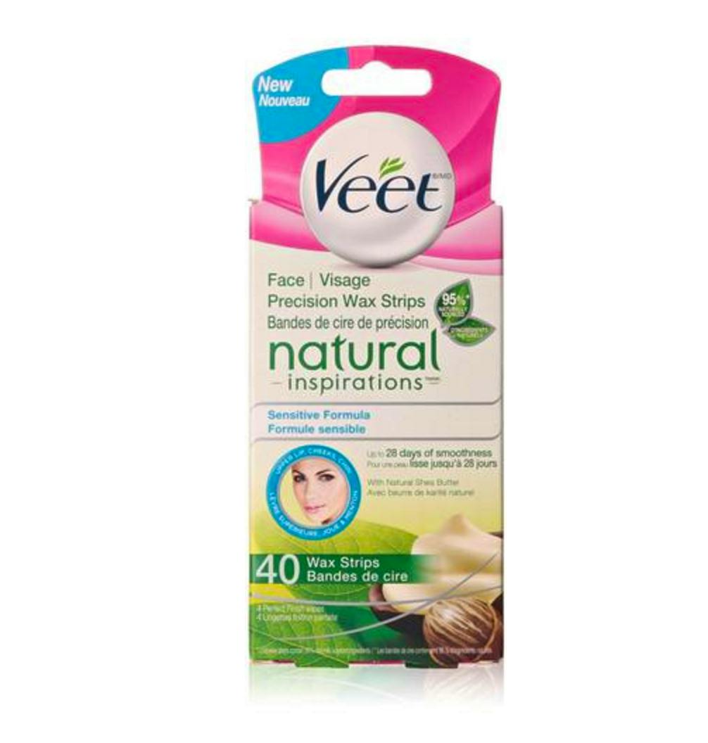 Veet Natural Face Wax Strips 40 stk - 35.95 kr