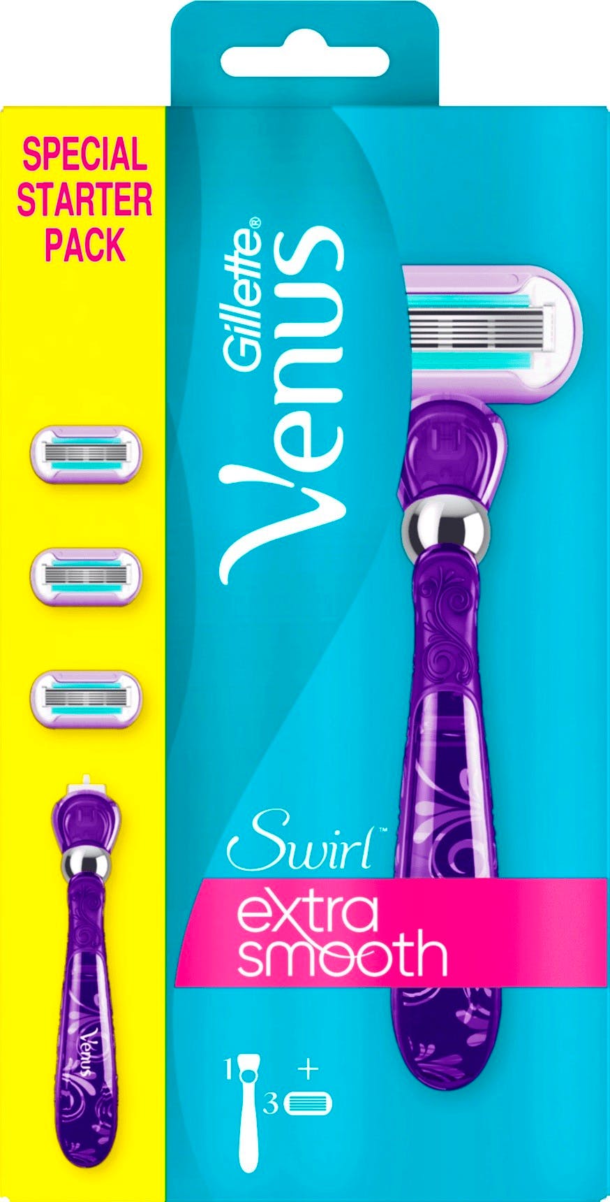 Gillette Venus Swirl Razor & Razorblades 1 pcs + 3 pcs - £11.99
