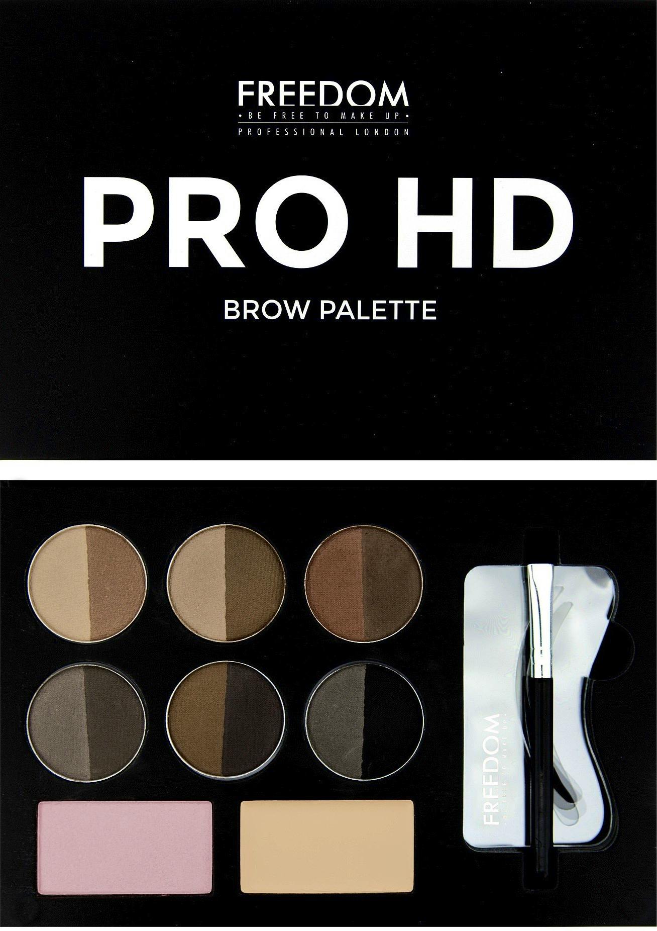 Freedom Makeup Pro HD Brow Palette Medium Dark 10 g - £7.99