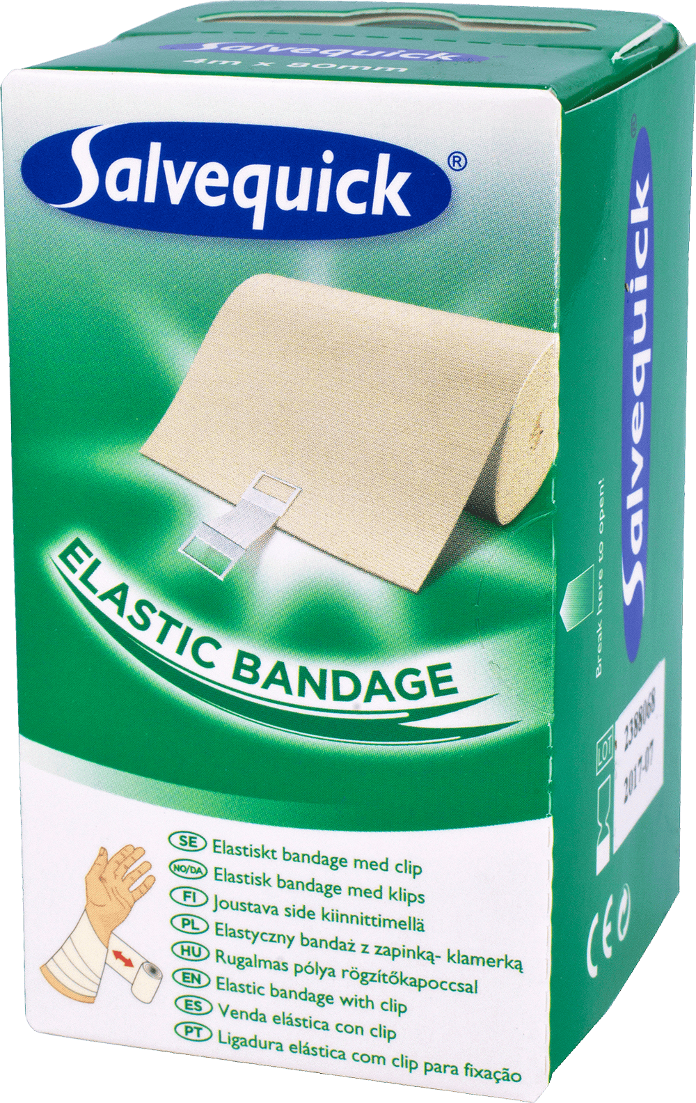 Salvequick Elastik Bandage 4 m x 80 mm - 15.95 kr