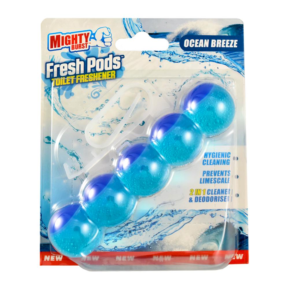 Mighty Burst Fresh Pods Toilet Freshener Ocean Breeze 1 stk - 9.95 kr