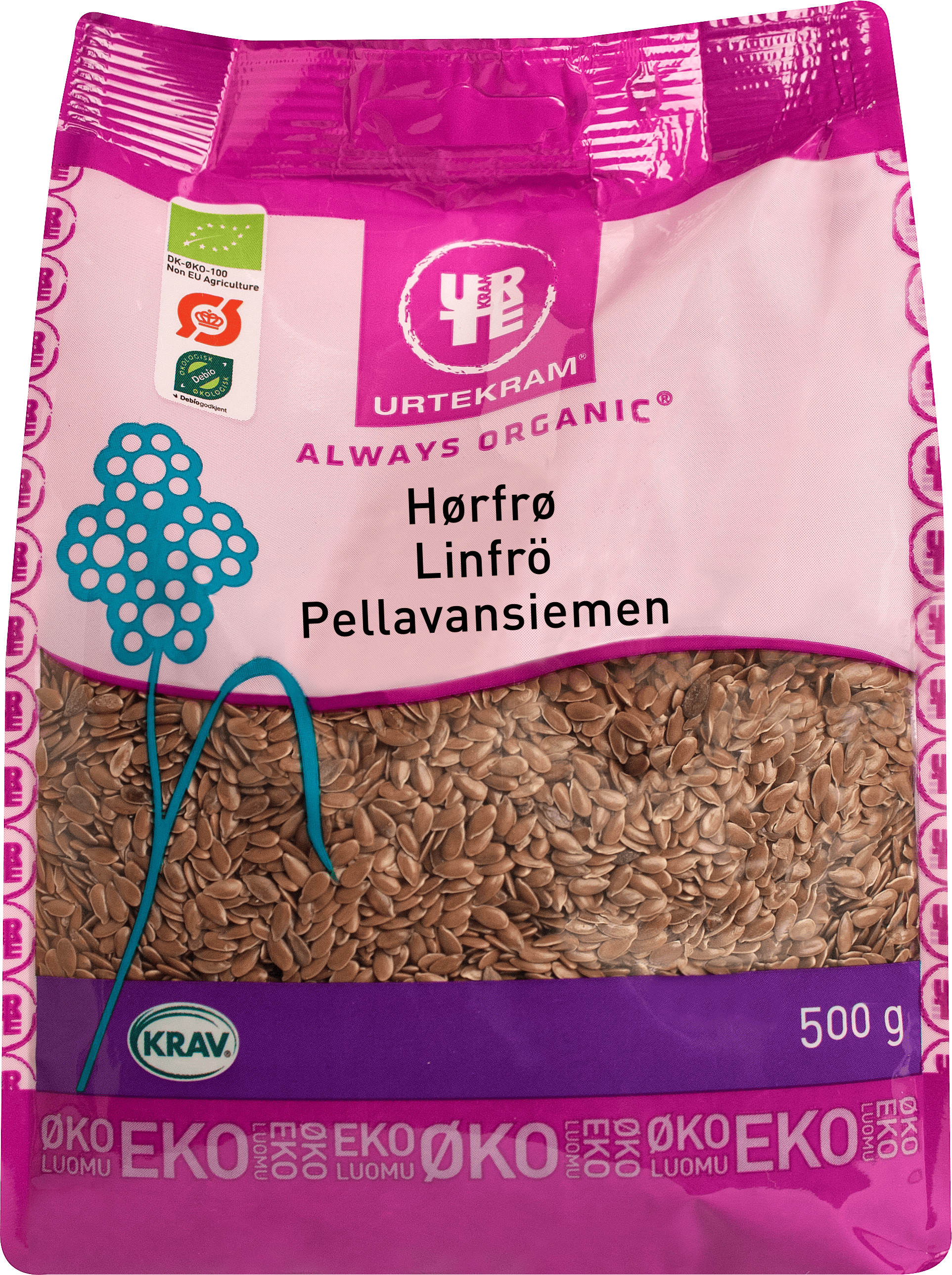 Urtekram Pellavansiemen Luomu 500 g – 2.95