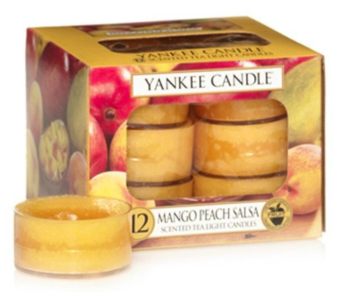 Yankee Candle Classic Tea Lights Mango Peach Salsa Candle 12 st - 5.99 ...