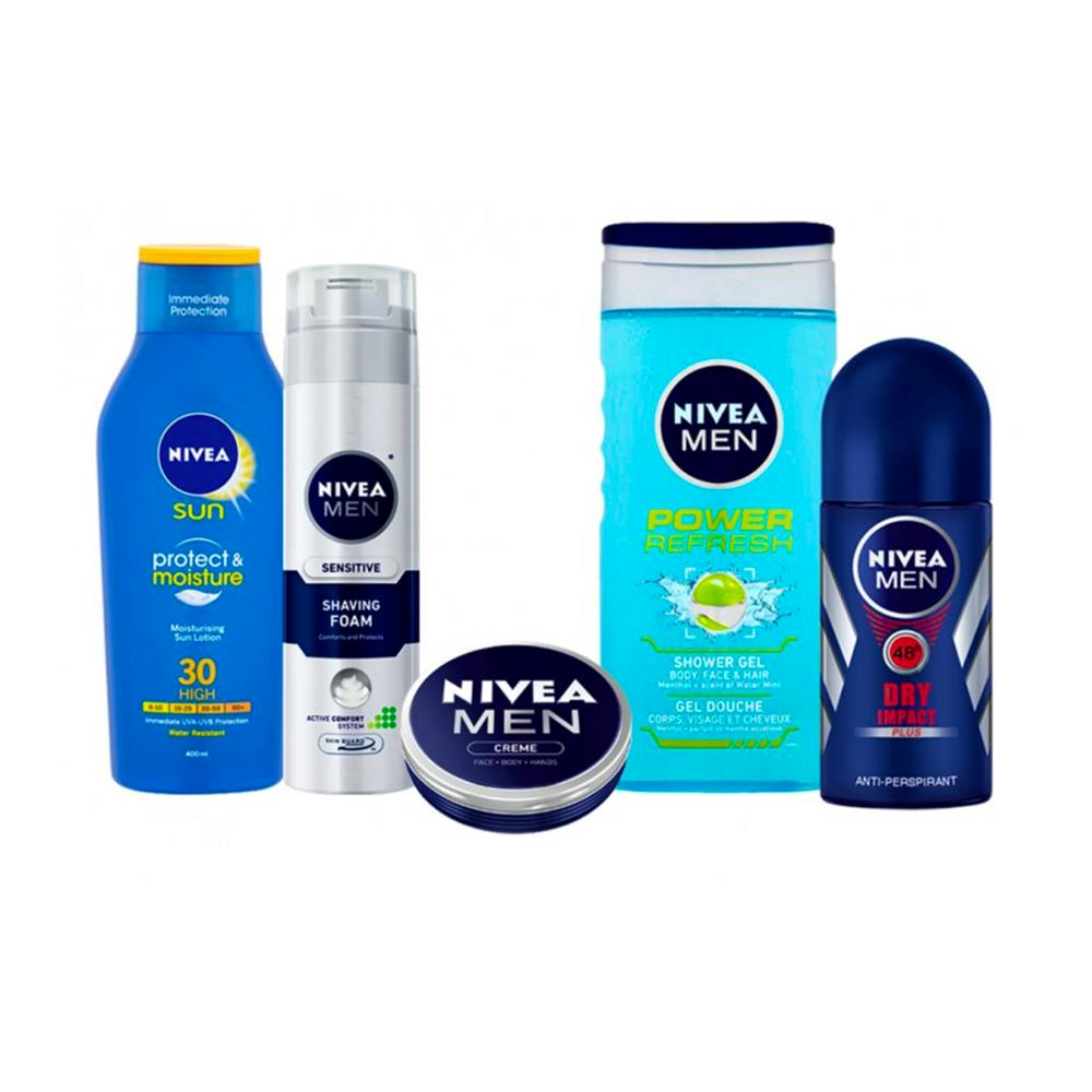 NIVEA Men Travel Set 2 x 50 ml + 2 x 30 ml + 35 ml - 6.49 EUR - luxplus.nl