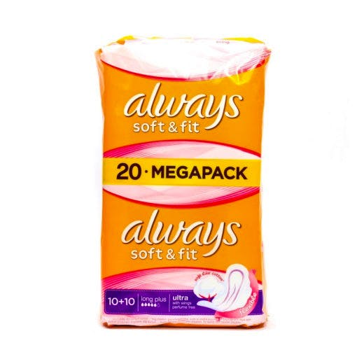 Always Soft & Fit Long With Wings 20 st - 2.49 EUR - luxplus.nl