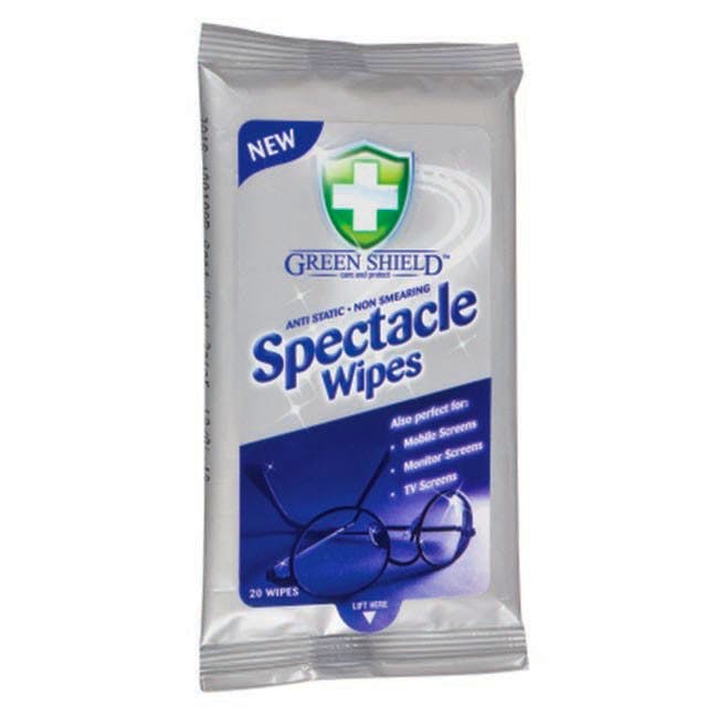 Green Shield Spectacle Wipes 20 pcs - £0.99