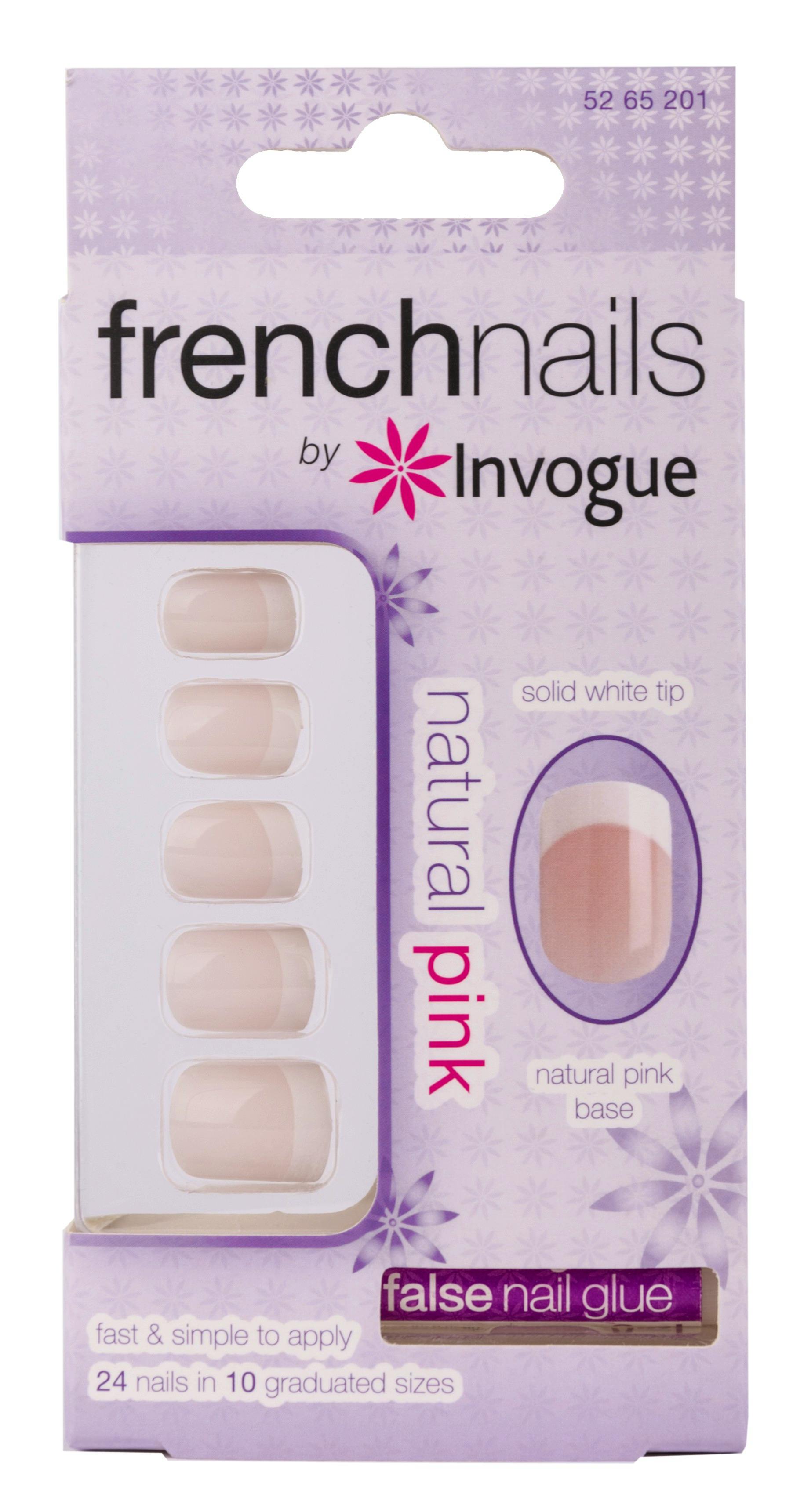 Invogue French Nails Natural Pink 24 pcs - £1.99