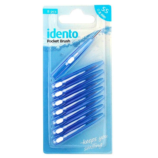 Idento Pocket Brush Blauw 8 st - 2.59 EUR - luxplus.be