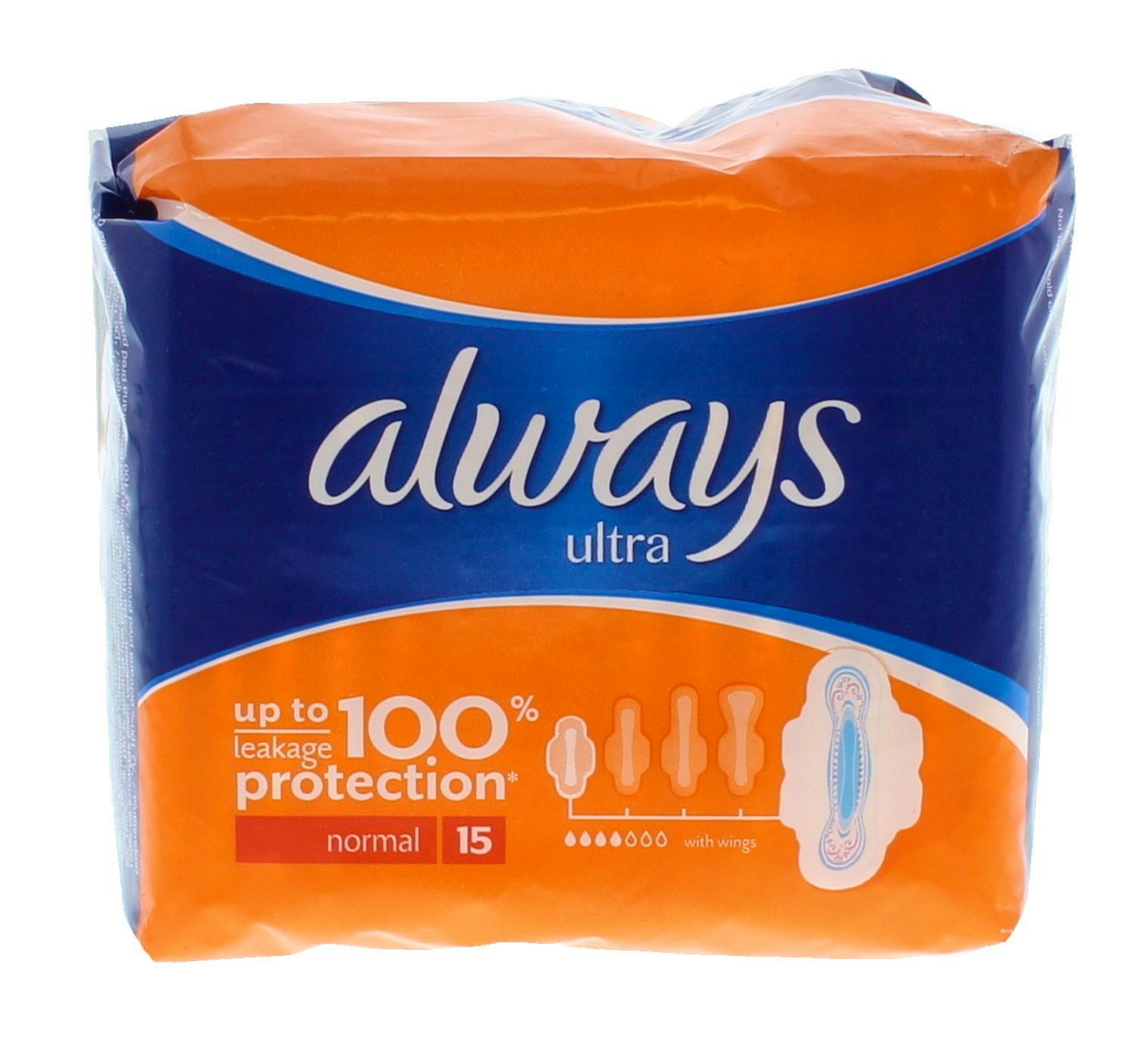 Always Ultra Normal with Wings 15 pcs - £1.85