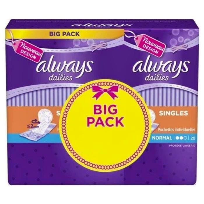 Always Dailies Pantyliners Normal 96 st - 3.59 EUR - luxplus.nl