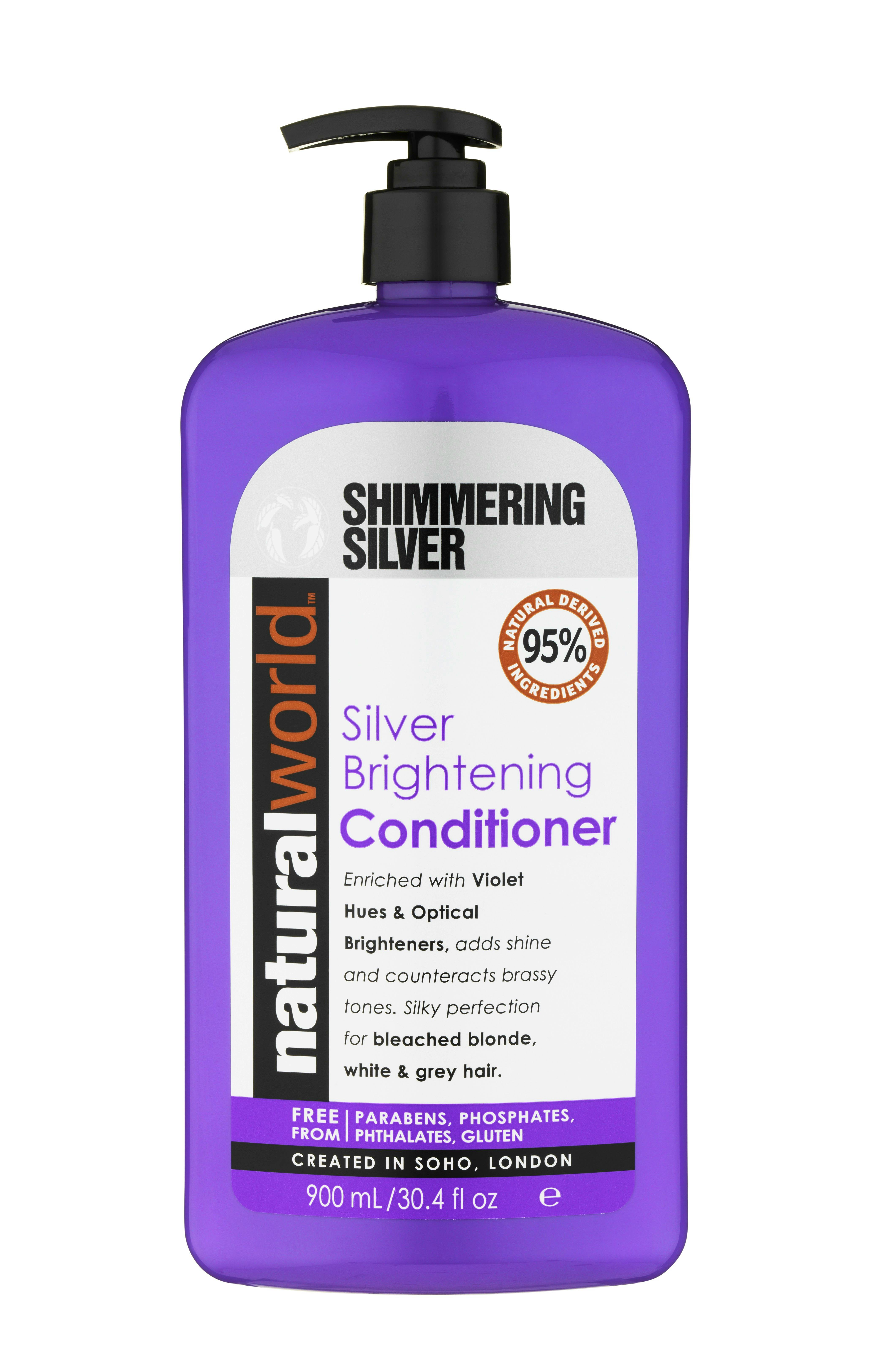 Natural World Shimmering Silver Silver Brightening Conditioner 900 ml ...