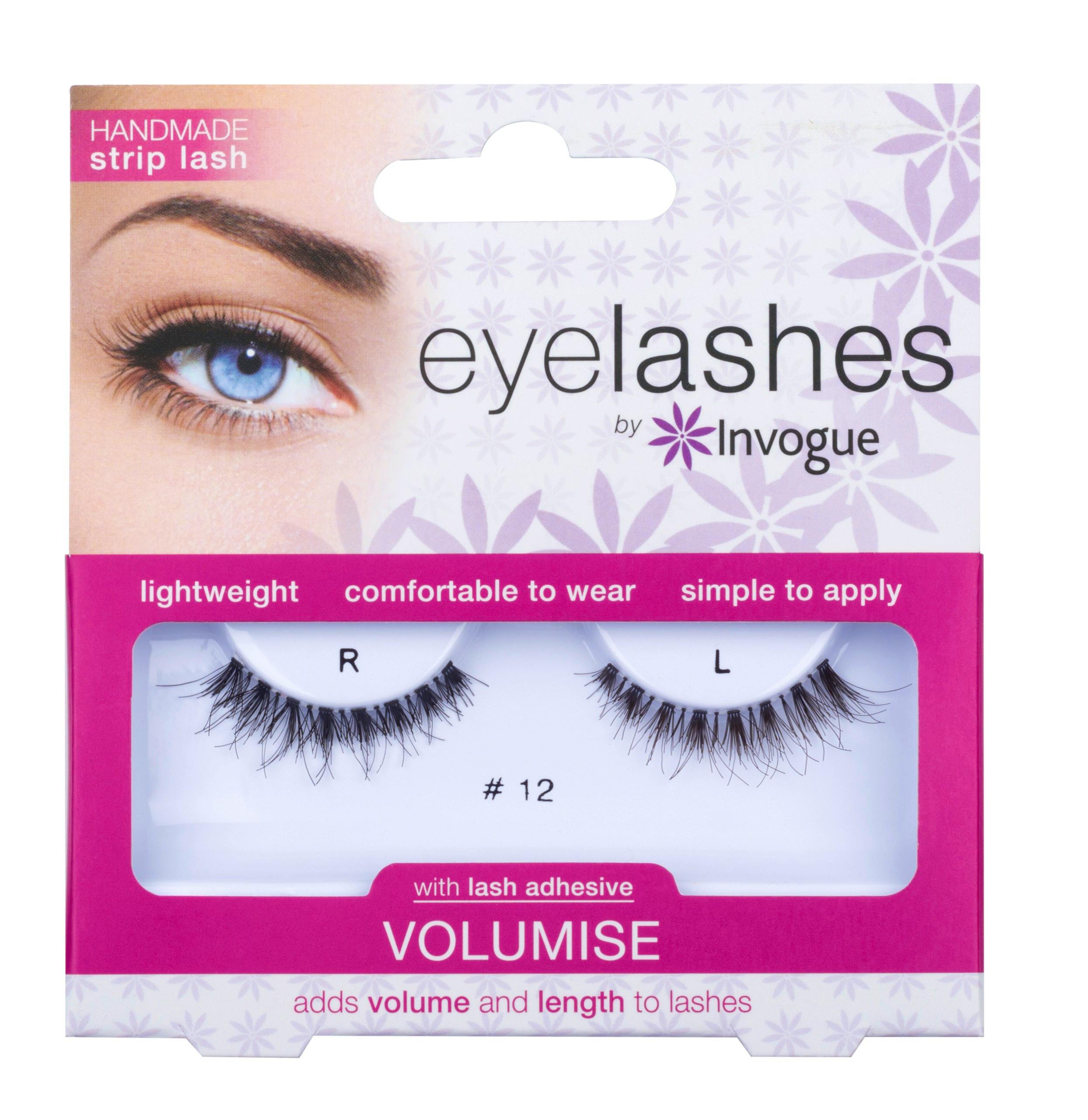 Invogue Eyelashes Volumise 12 1 par - 21.95 kr + Fri Frakt og Ingen Toll