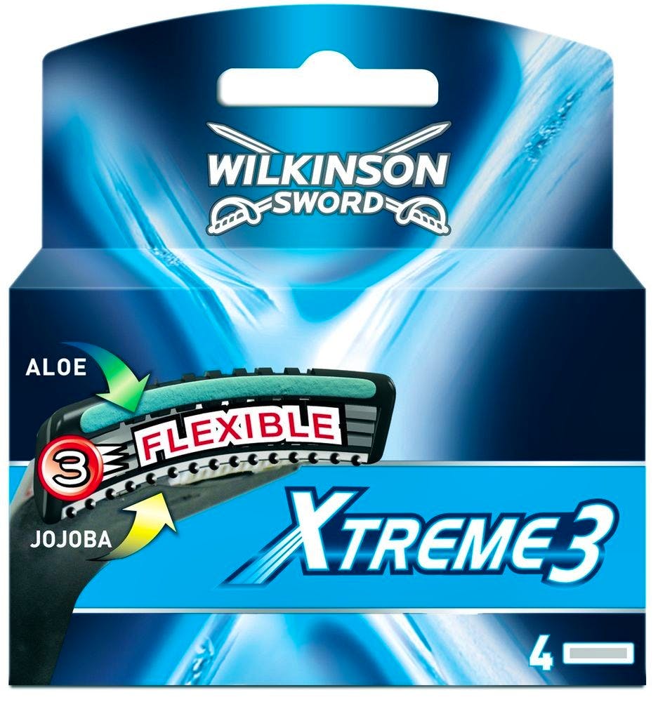 Wilkinson Sword Xtreme 3 Razor Blades 4 pcs - £2.99