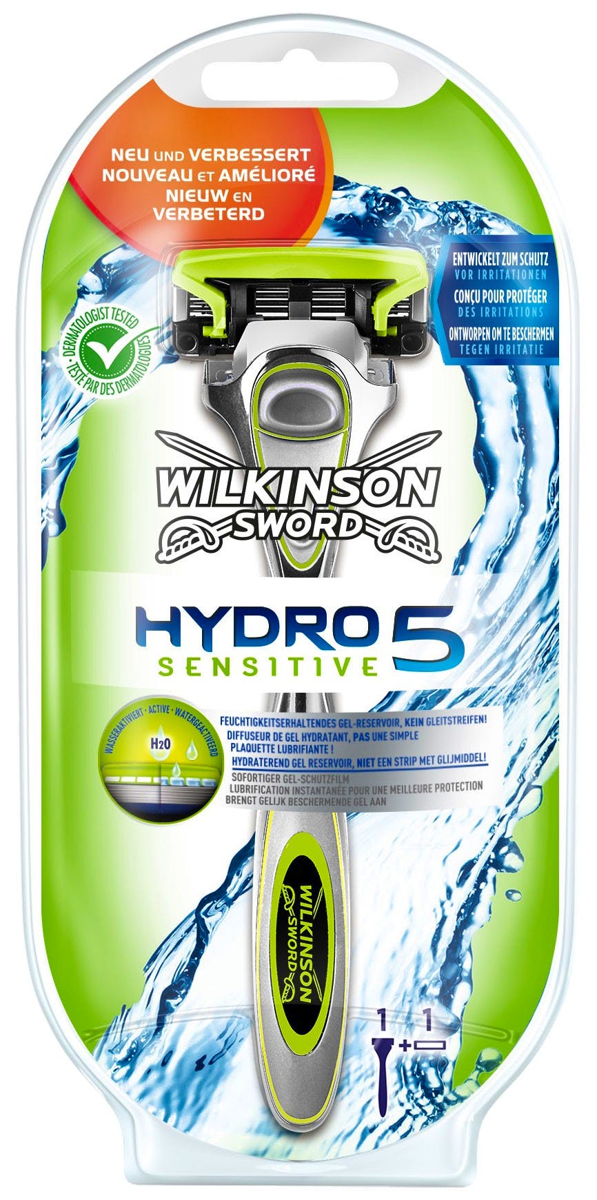 Wilkinson Sword Hydro 5 Sensitive Razor 1 stk + 1 blade - 149.95 kr ...