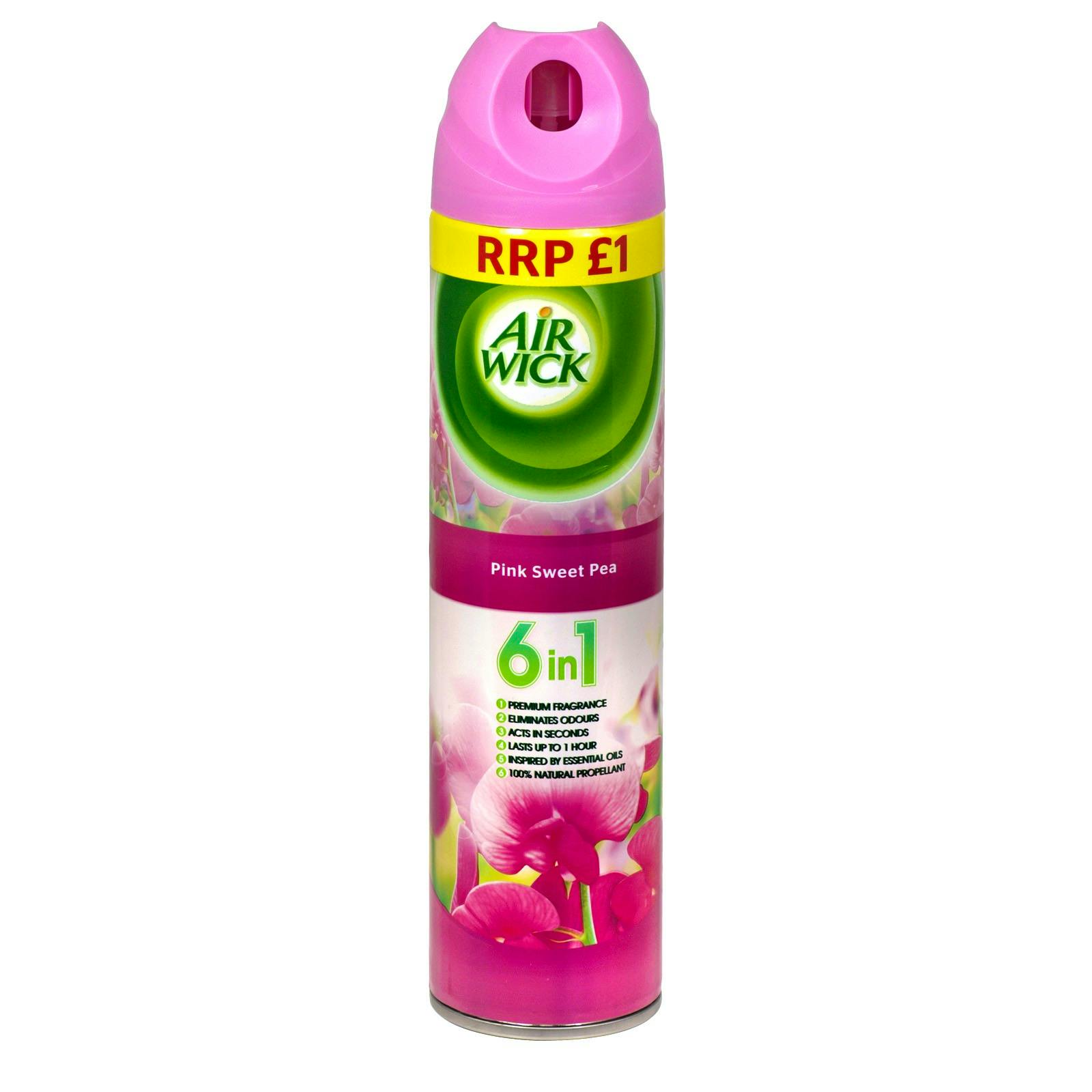 Air Wick 6in1 Pink Sweet Pea Air Freshener Spray 240 ml - £1.85
