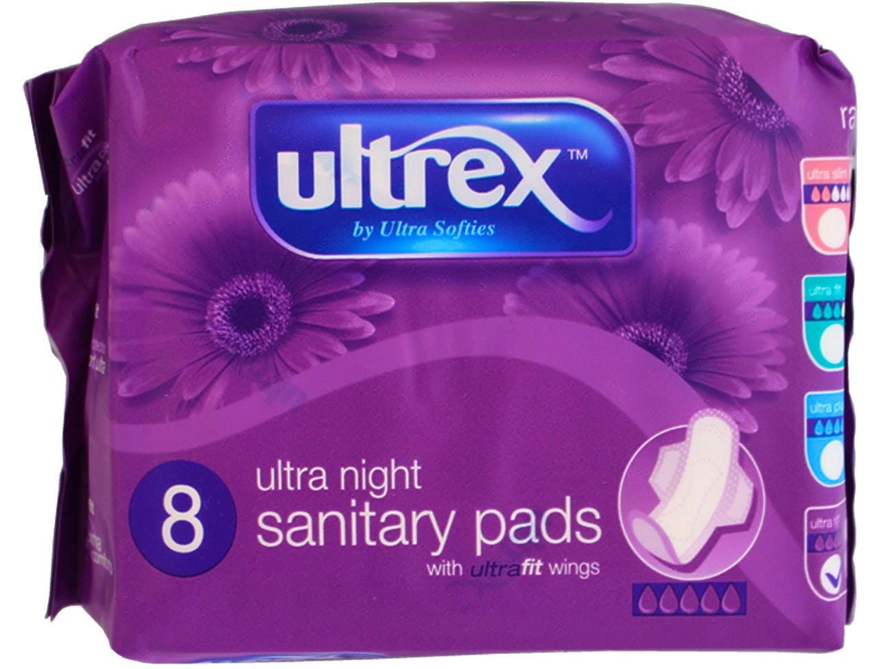 Ultrex Ultra Night Pads With Wings 8 st - 0.99 EUR - luxplus.nl