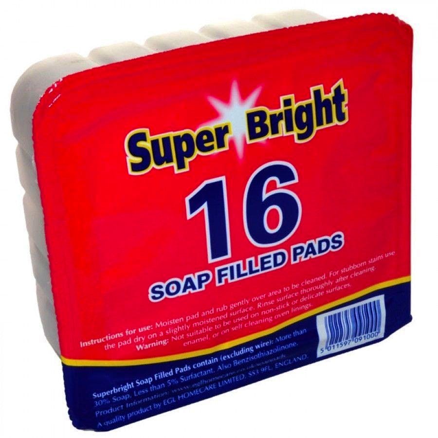 Super Bright Soap Filled Pads 16 stk - 9.95 kr