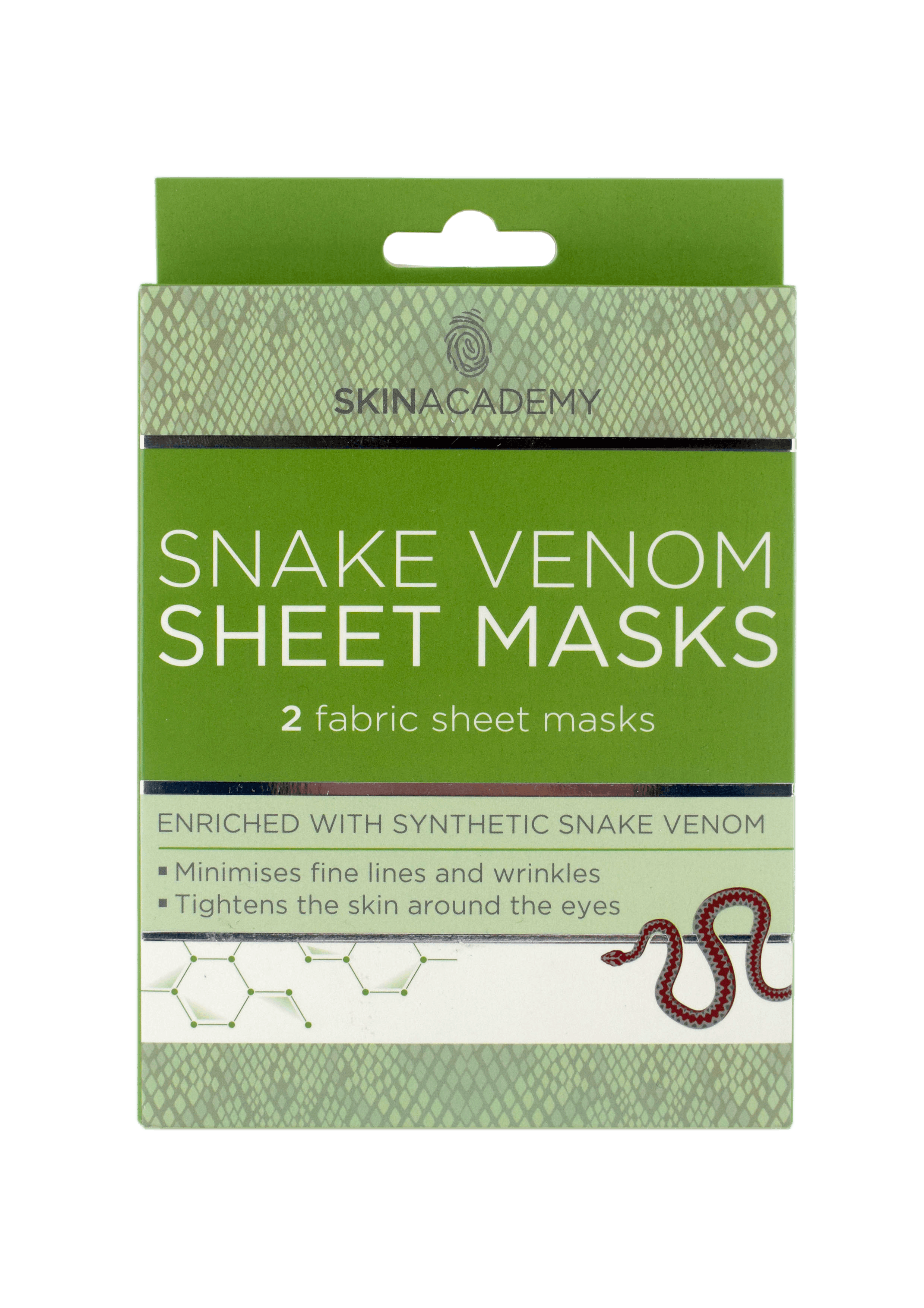 Skin Academy Snake Venom Sheet Masks 2 pcs - £1.89