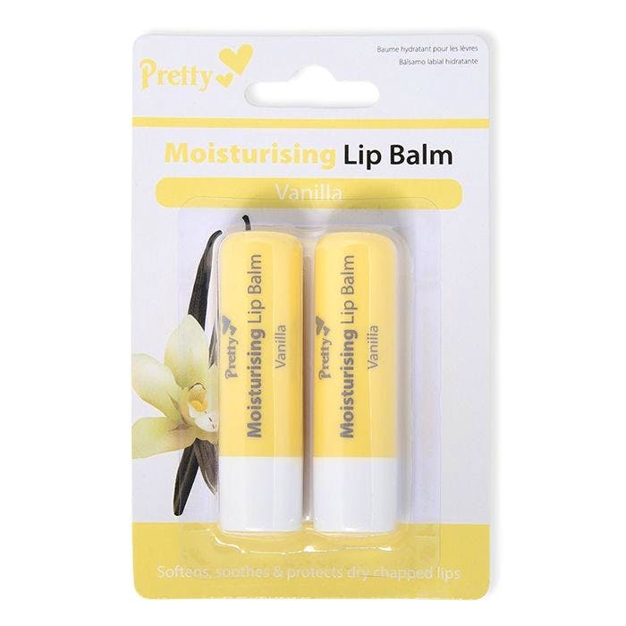 Pretty Moisturising Lip Balm Vanilla 2 x 4,3 g - £1.89