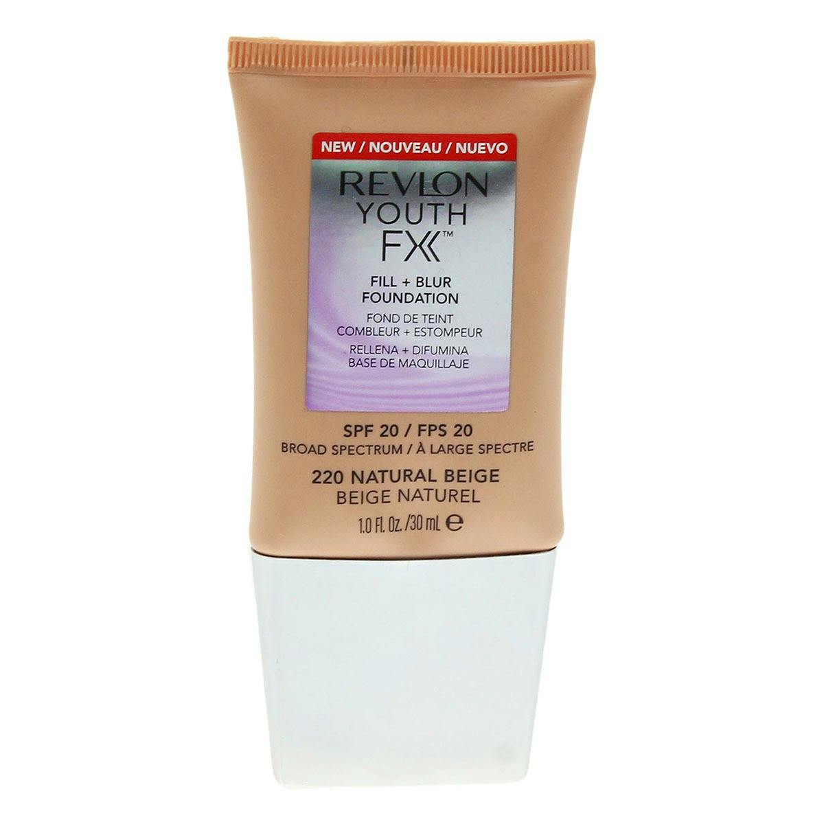 Revlon Youth Fix Foundation 220 Natural Beige SPF20 30 ml - £4.45