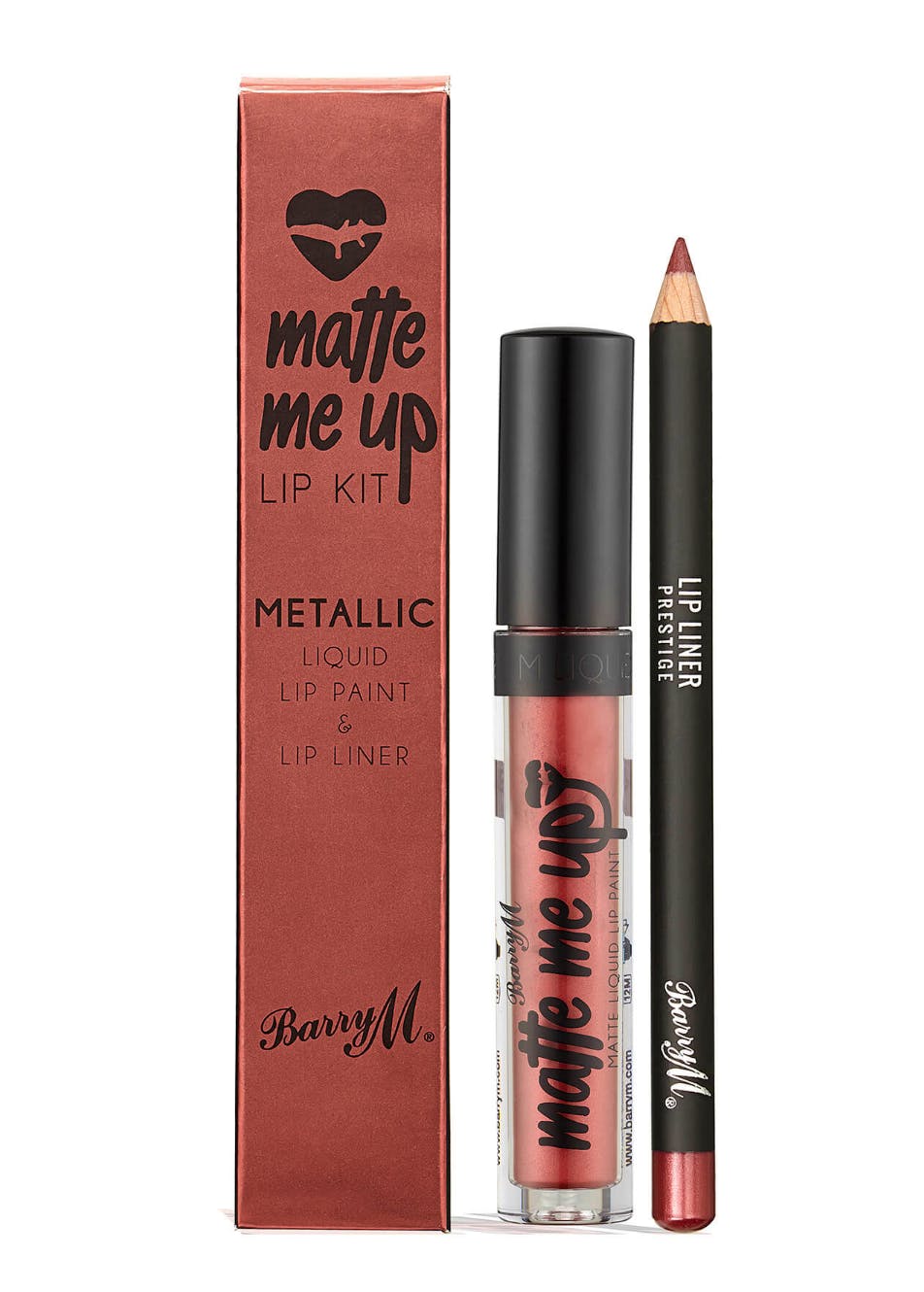 Barry M. Matte Me Up Metallic Lip Kit Prestige 2 pcs - £5.99