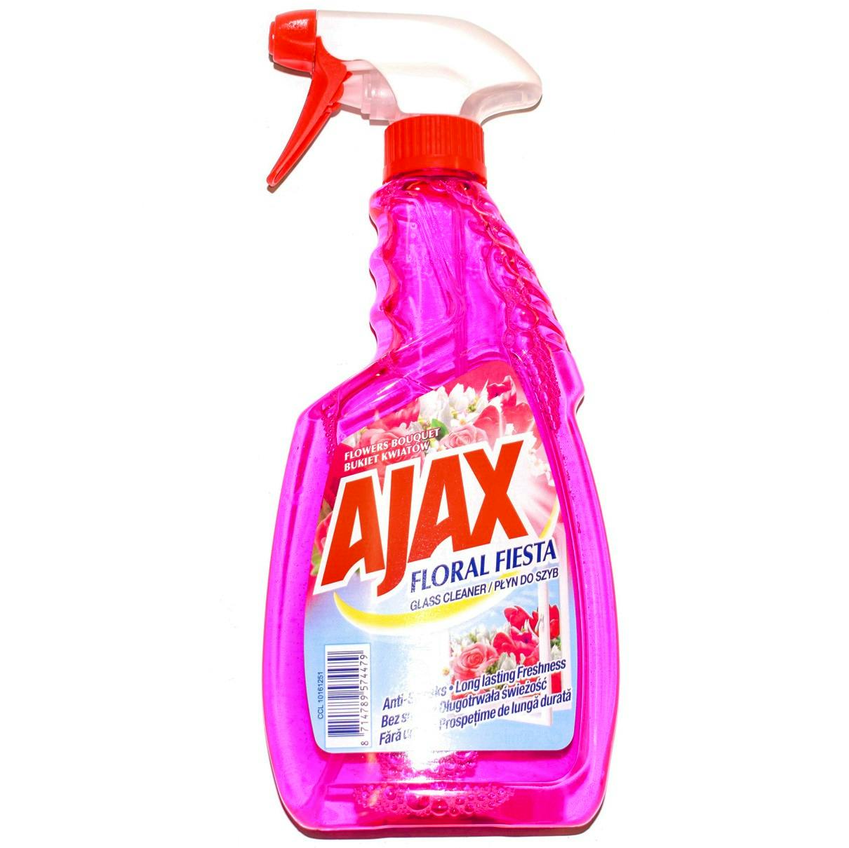 Ajax Floral Fiesta Flowers Bouquet Glass Cleaner Spray 500 ml - 1.99 ...