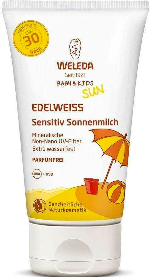 Weleda Sun Baby & Kids Edelweiss Sunscreen Sensitive SPF30 150 ml - 129 ...
